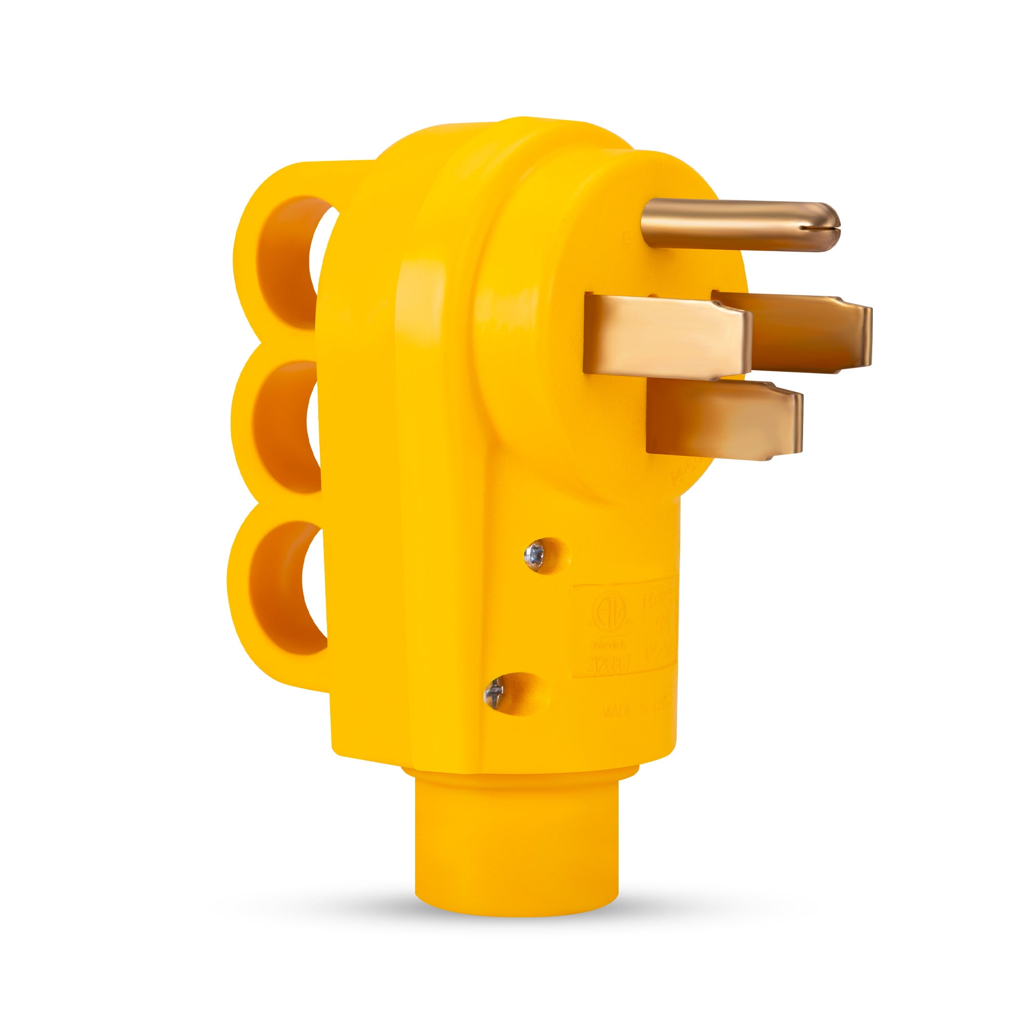 Epicord 50A Heavy Duty RV Male Replacement Plug, Ergonomic Grip, ABS ...