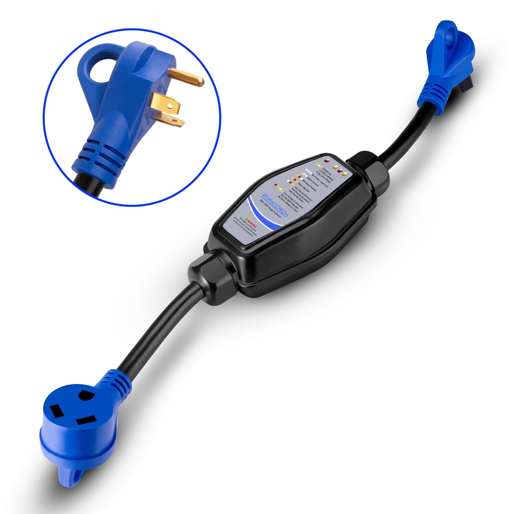 Epicord RV Surge Protector 30Amp, Voltage Protection, Circuit Analyzer ...