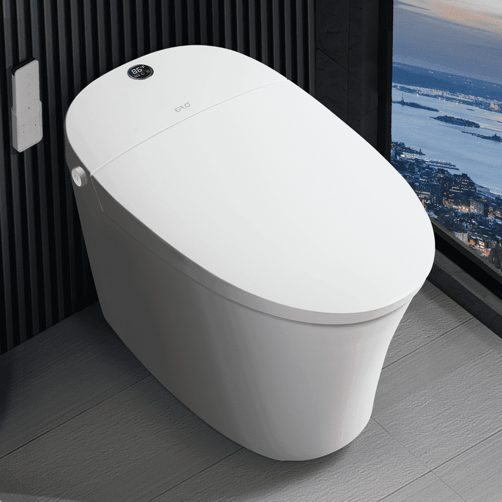EPLO Smart Toilet Bidet with Built in Tank, Auto Open/Close Lid ...