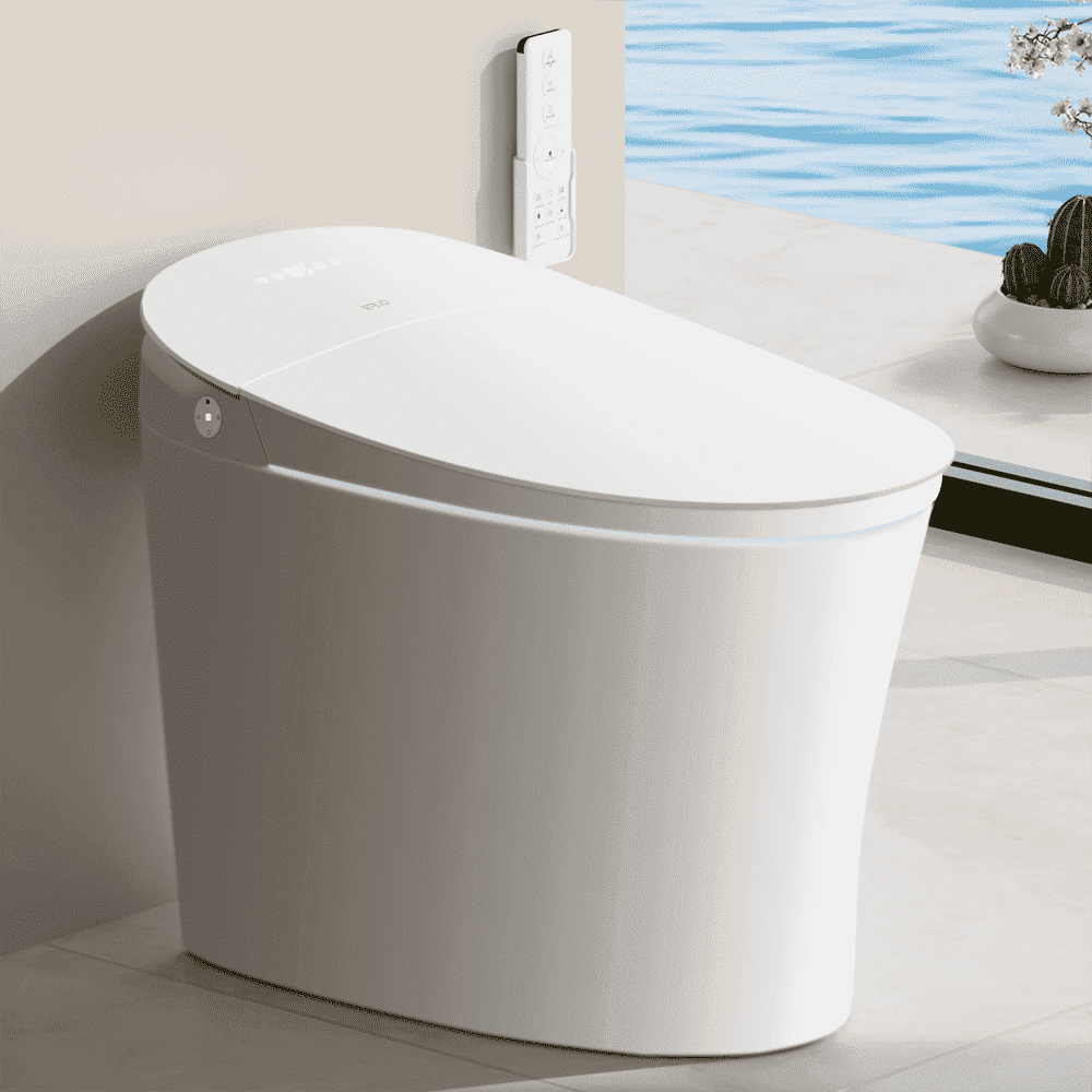 Smart Bidet Toilet with Built Heated Electric Water Spray Jet, Auto ...