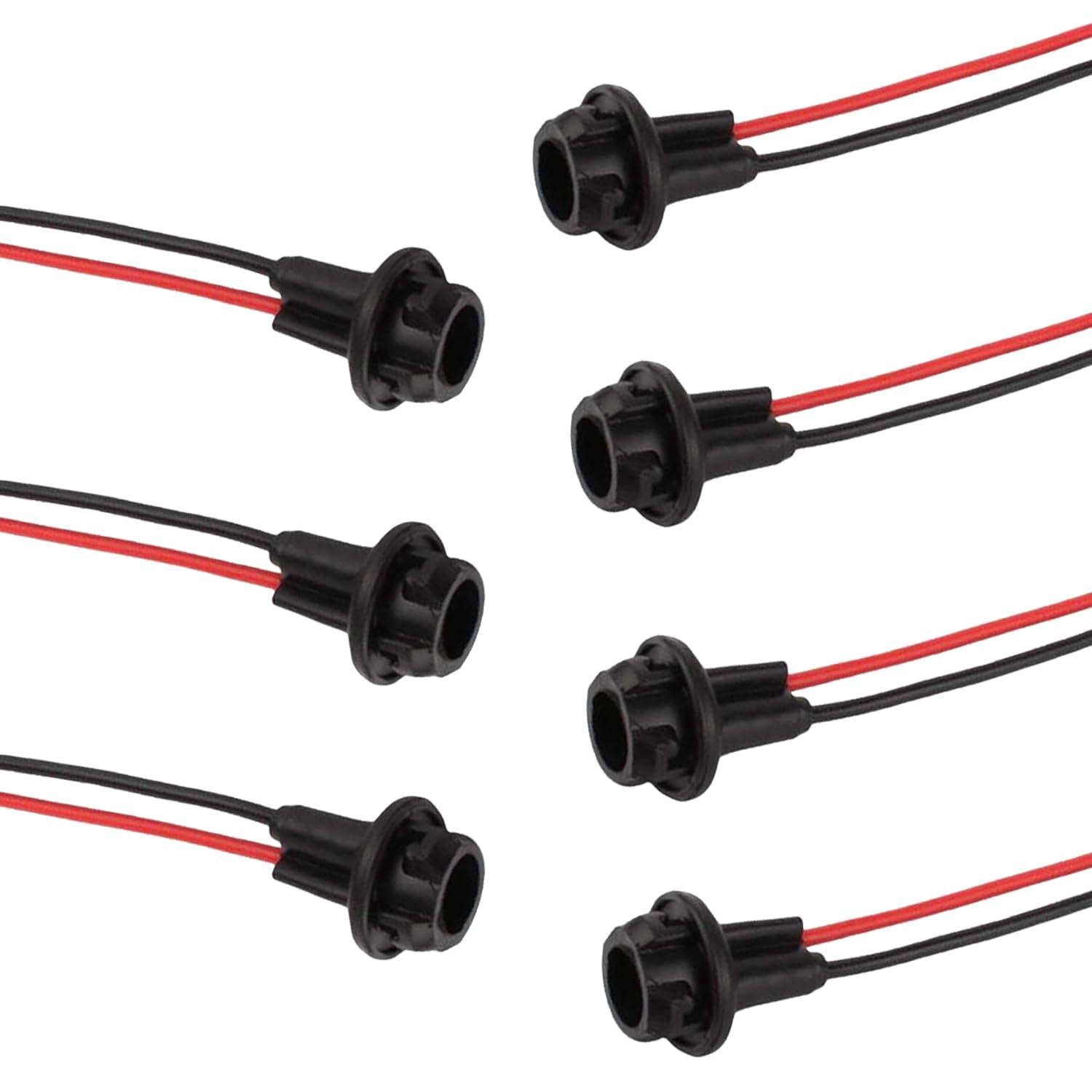 EPLZON T10 194 Pre-Wired YPF5 LED Bulbs Sockets Harness Connector ...