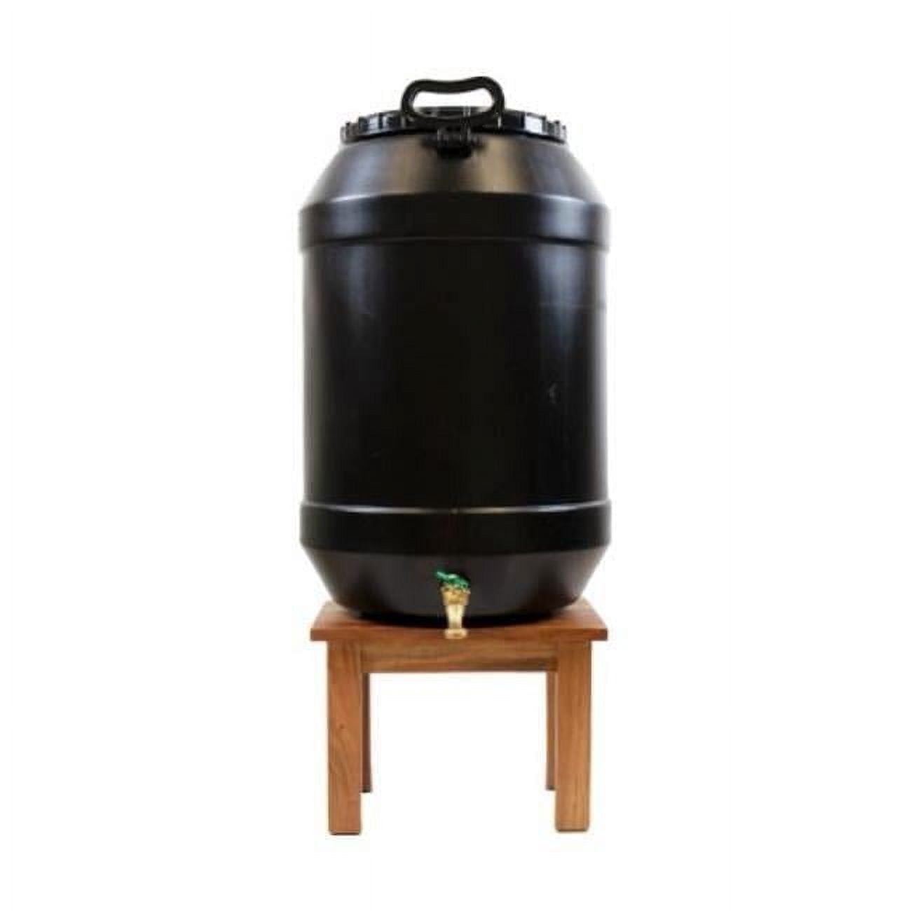 EPOCH Mini Rain Barrel, Durable Black Plastic Water Collector, 17-20 ...
