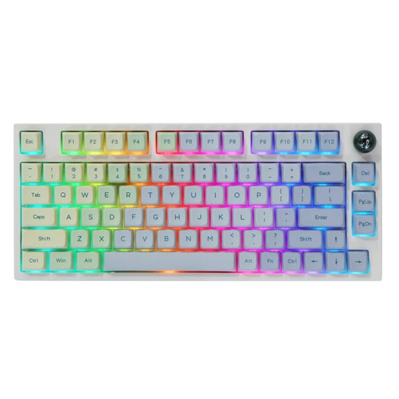 EPOMAKER TH80 Pro 75% Hot Swap RGB 2.4Ghz/Bluetooth 5.0/Wired Gaming Mechanical Keyboard, with ...