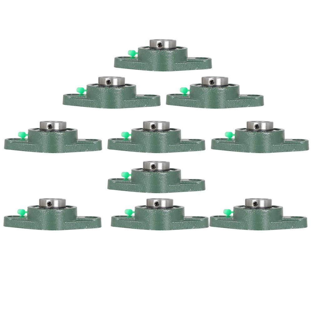 EPOTOOR 10 Pack 1" Bore UCFL205-16 Pillow Block Flange Bearing 2 Bolt ...