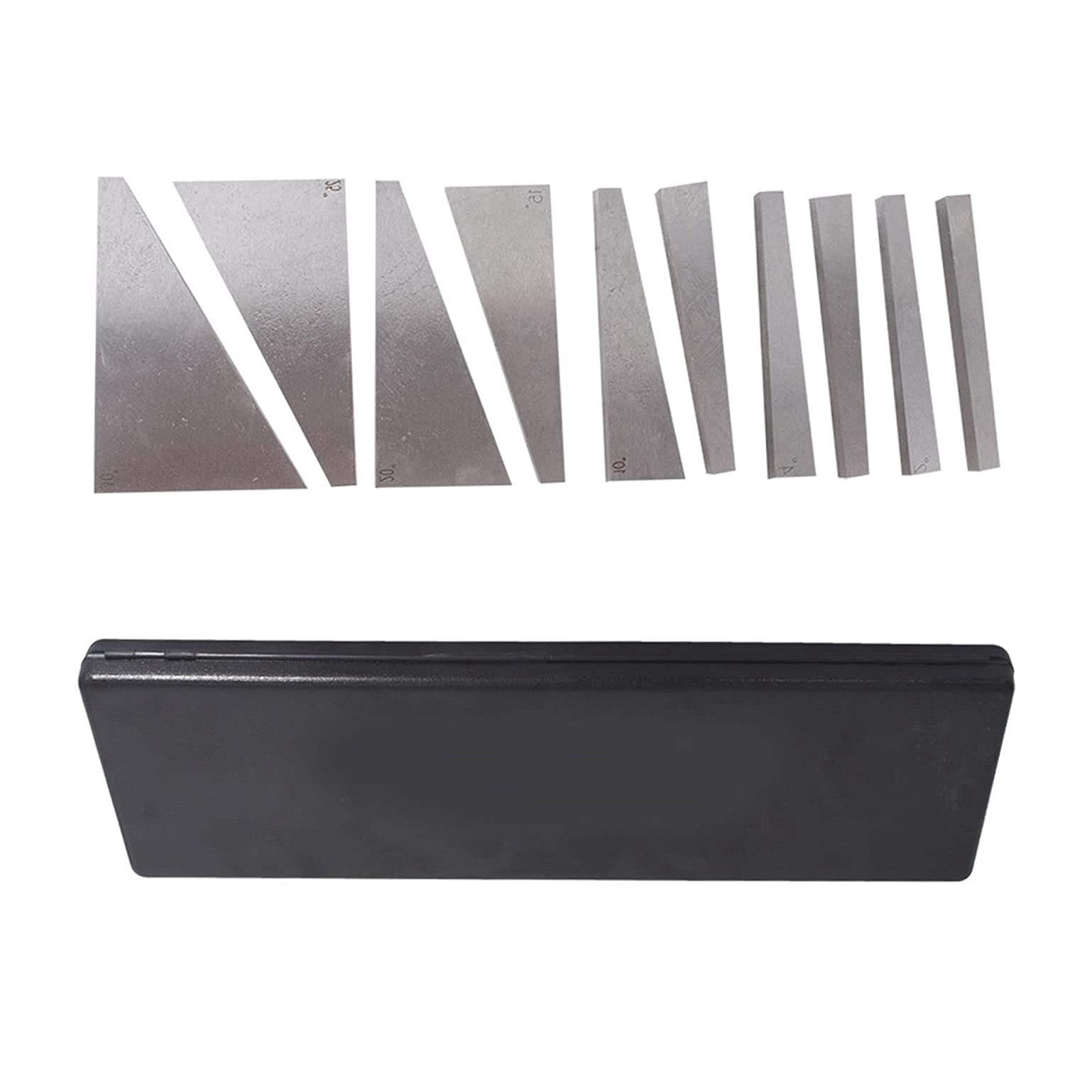 EPOTOOR 10Pcs Angle Gauge Block Set, Precision Steel Gauge Block ...