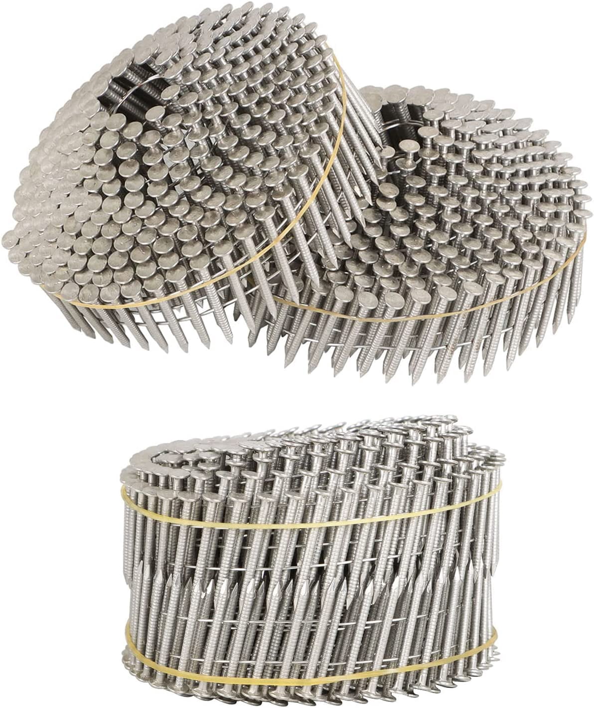 EPOTOOR 1200 Count Siding Nails Full Round Head Wire Collated 15-Degree ...
