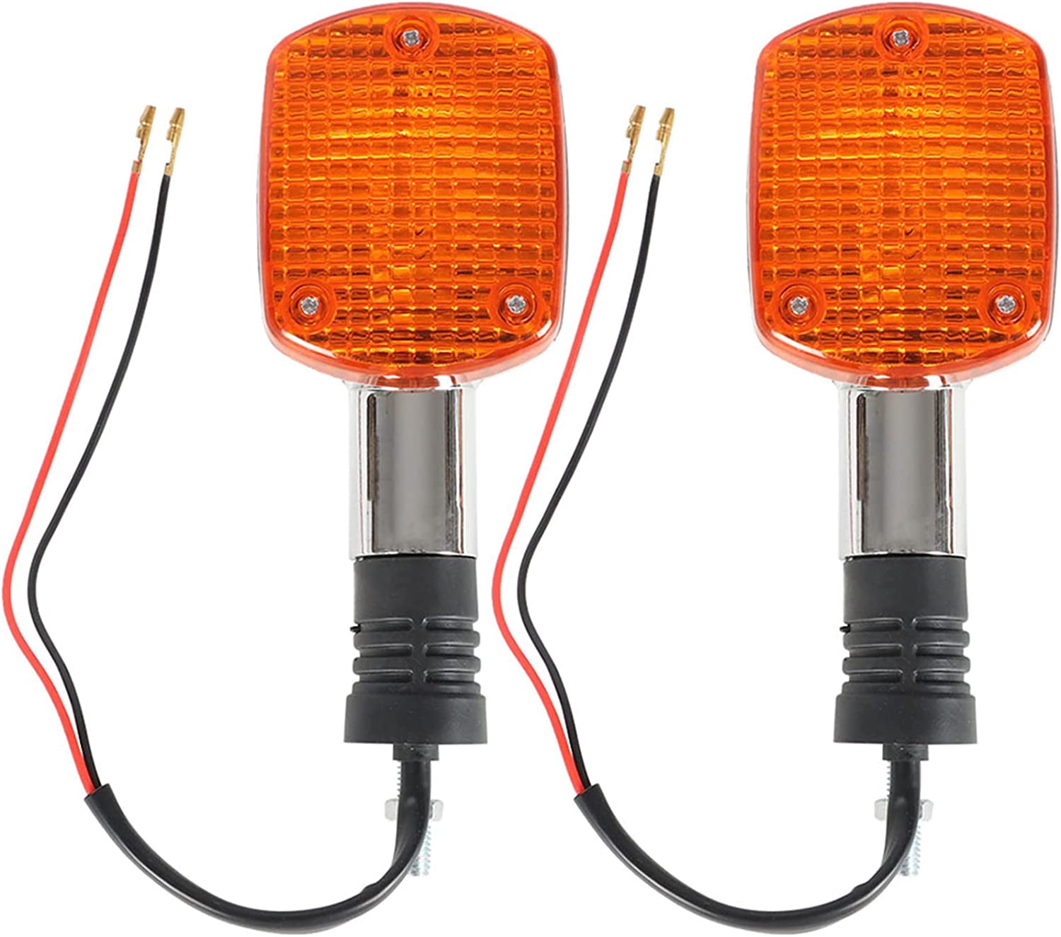 EPOTOOR 1Pair 12V Motorcycle Turn Signal Indicators Light Replacement ...