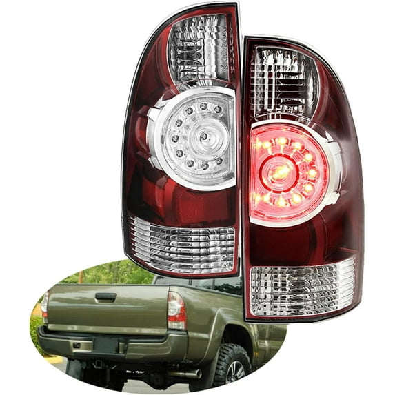 EPOTOOR 2-Pack Left+Right LED Tail Light Assembly Replacement for 2005 ...