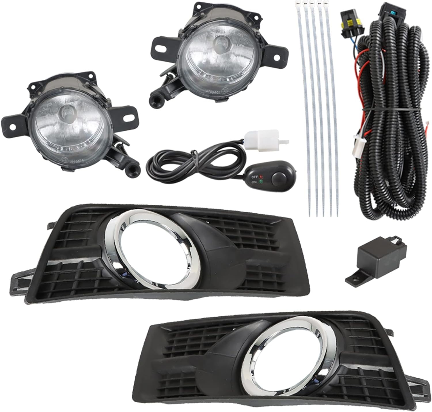 EPOTOOR 2Pcs Fog Lights Assembly Replacement for 2010-2016 Cadillac SRX ...