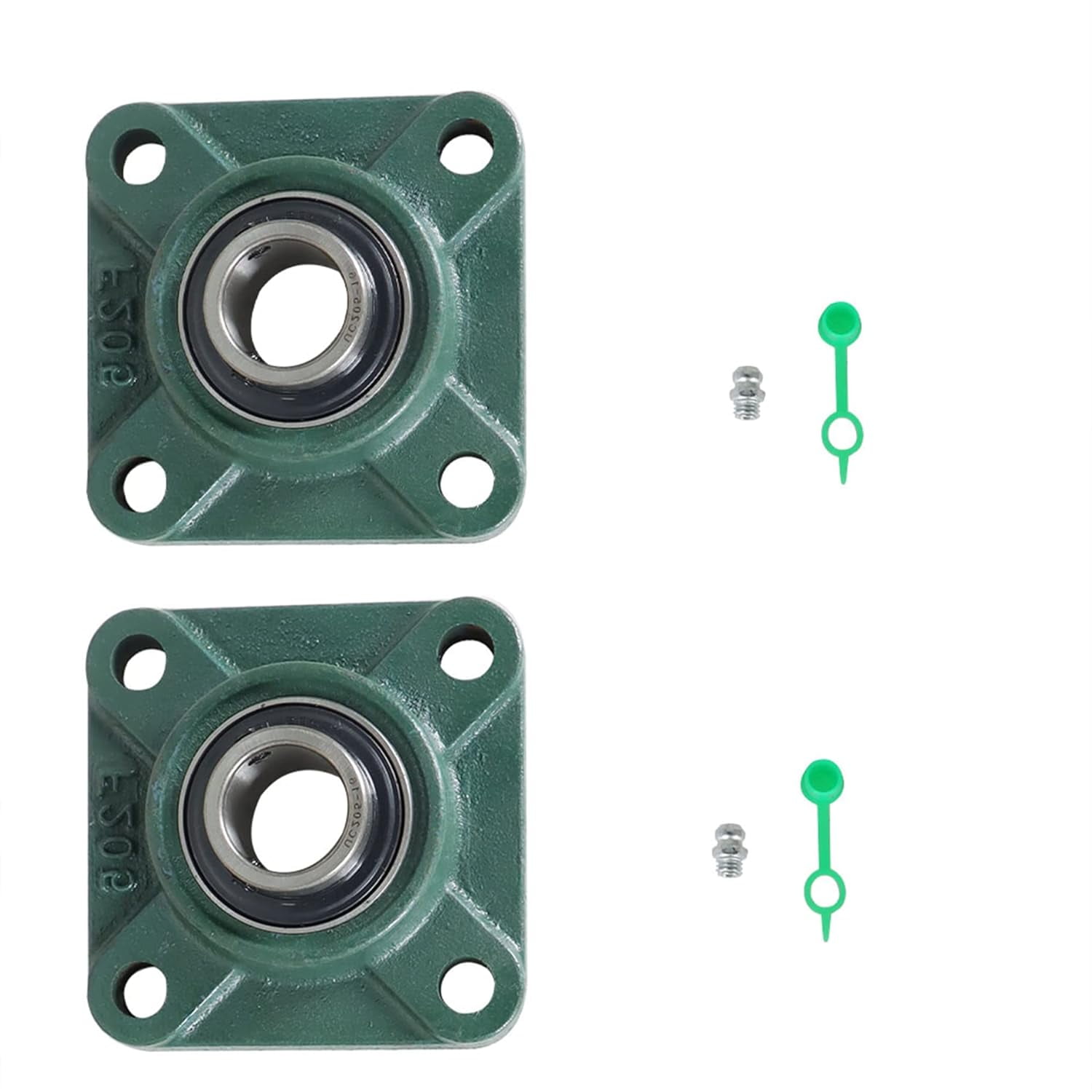 EPOTOOR 2Pcs UCF205-16 Pillow Block Bearings 1 Inch Bore Square Flange Mounted Pillow Block ...