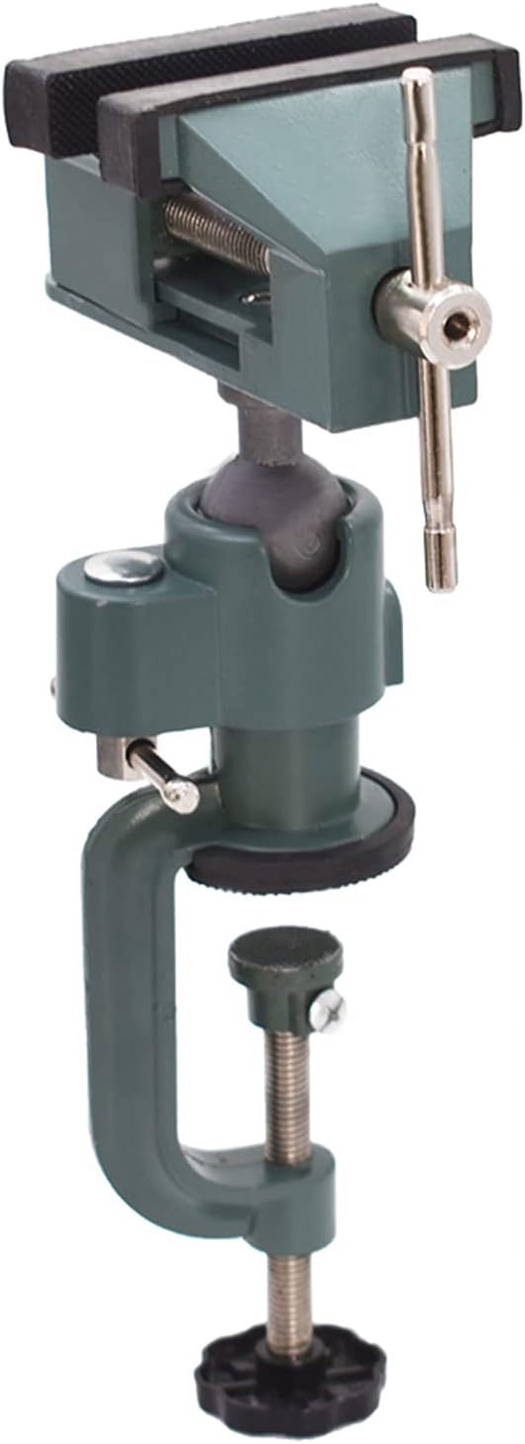 EPOTOOR 3 Inch Universal Table Vise, Aluminum Swivel 360 Degrees ...