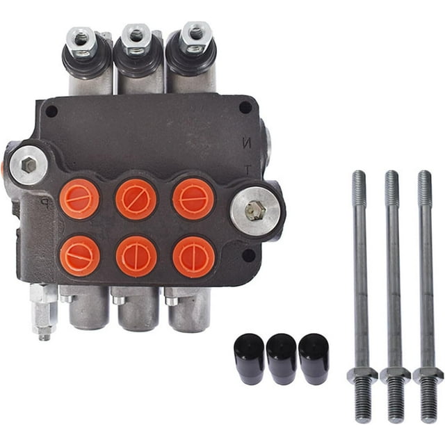 EPOTOOR 3 Spool Hydraulic Directional Control Valve Double Acting ...
