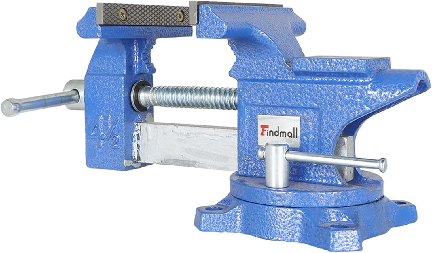 EPOTOOR 4-1/2 inch Vise for Bench Rotary Base Bench Utility Set Tubing ...