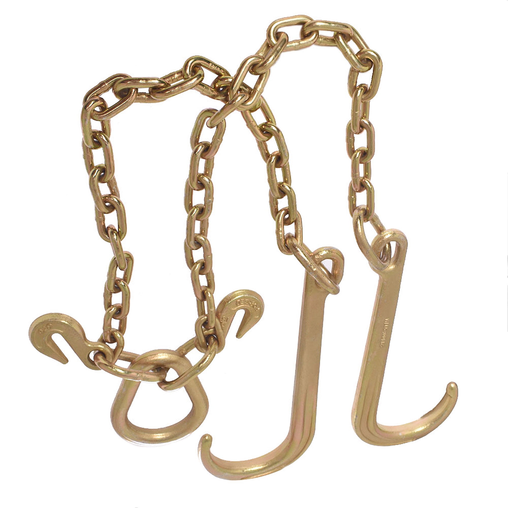 EPOTOOR 5/16 X 2 G70 Tow Chain J-Hooks V-Chain Flatbed Truck Rollback ...