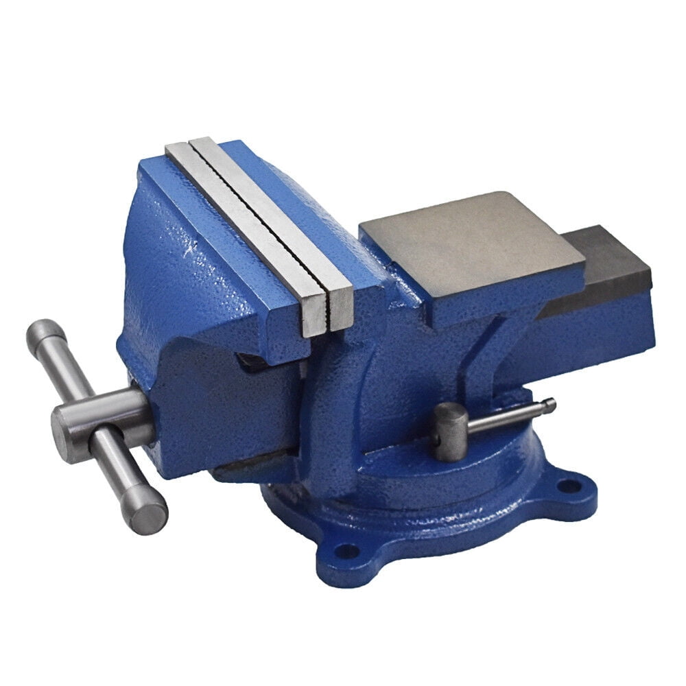EPOTOOR 5" BENCH VISE WITH ANVIL SWIVEL LOCKING BASE TABLE TOP CLAMP ...
