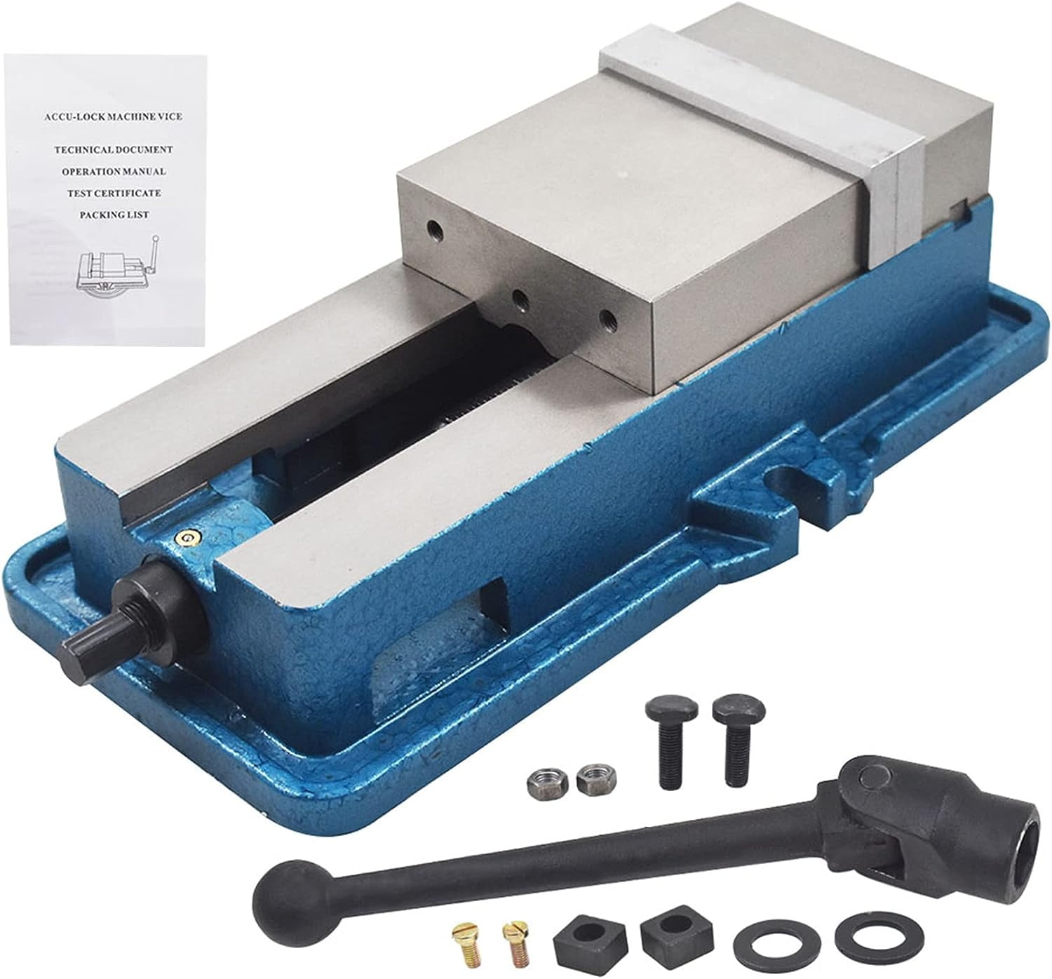 EPOTOOR 5 x 4.92 Precision Mill Vise Without Base, Lockdown CNC Milling ...