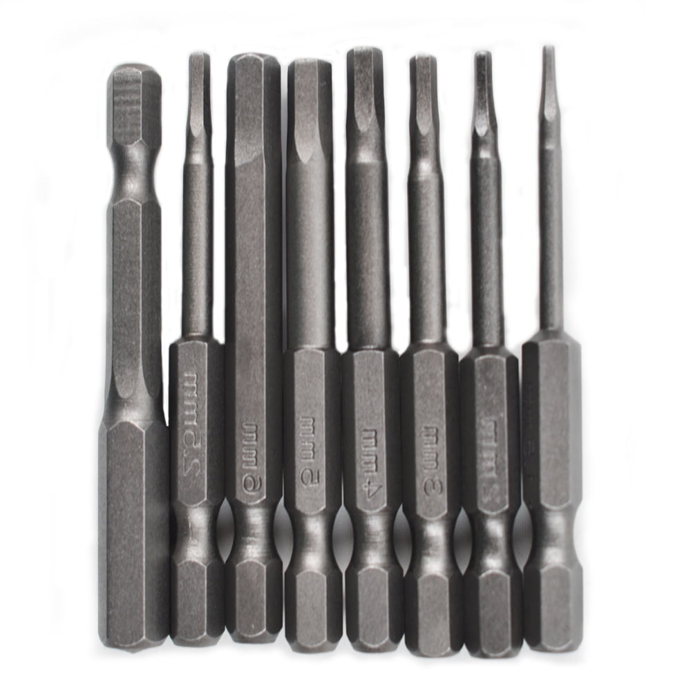 EPOTOOR 8 Piece Hex Head Allen Bit Set Quick Connect Shank Impact ...