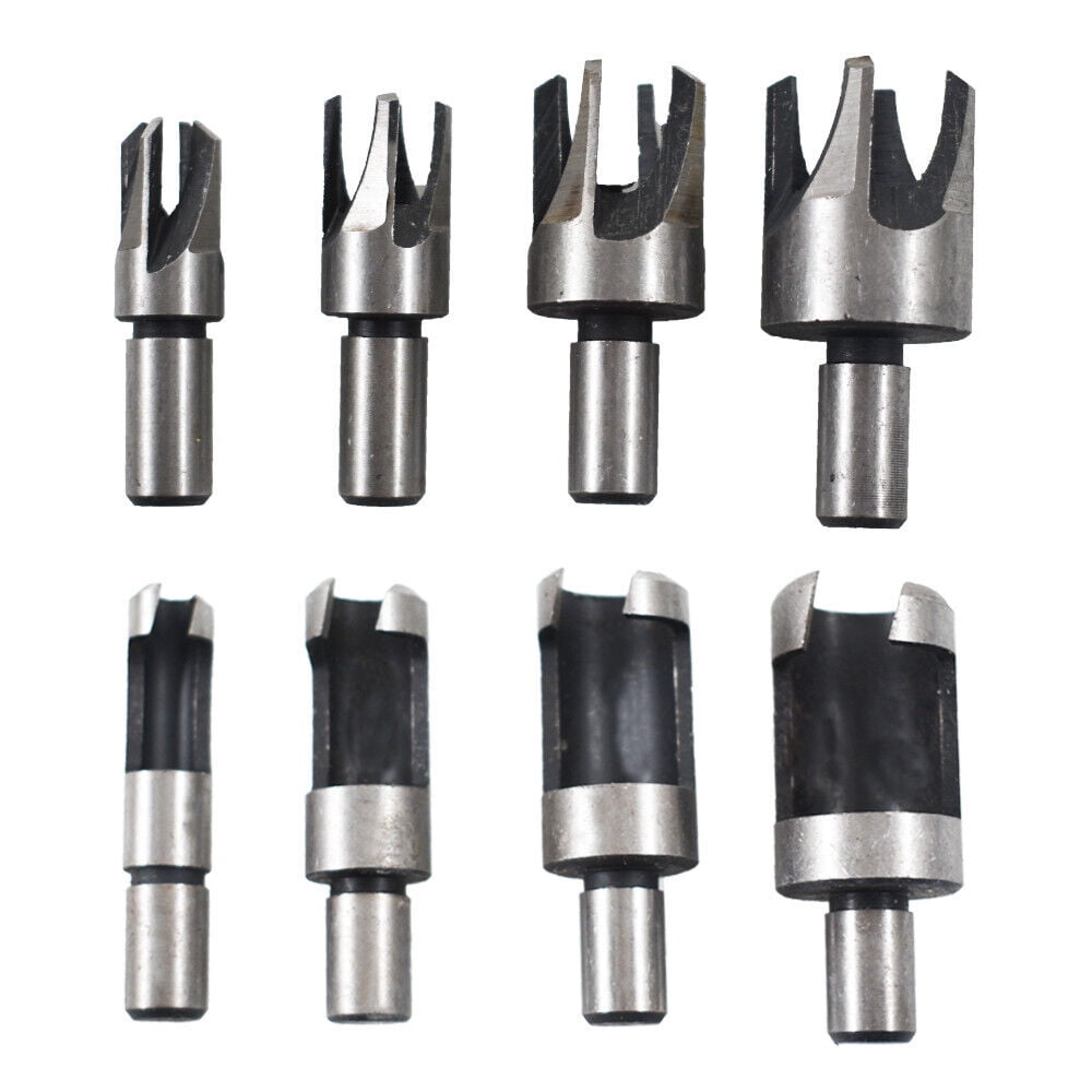 EPOTOOR 8Pcs Drill Bit Set Wood Plug Hole Cutter Dowel Maker Cutting ...