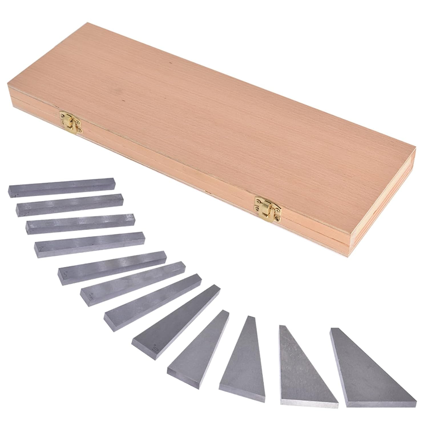 EPOTOOR Angle Gauge Block Set 12-Pack Steel with Case, Machinist Angle ...