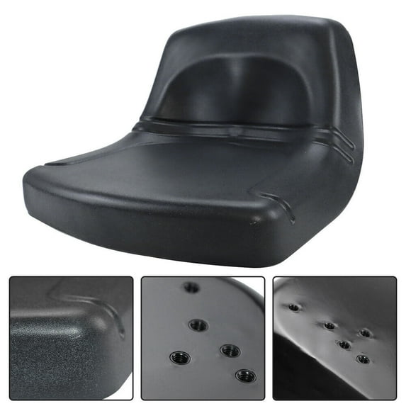 EPOTOOR Black High Back Lawn Mower Garden Tractor Seat Fit For John ...