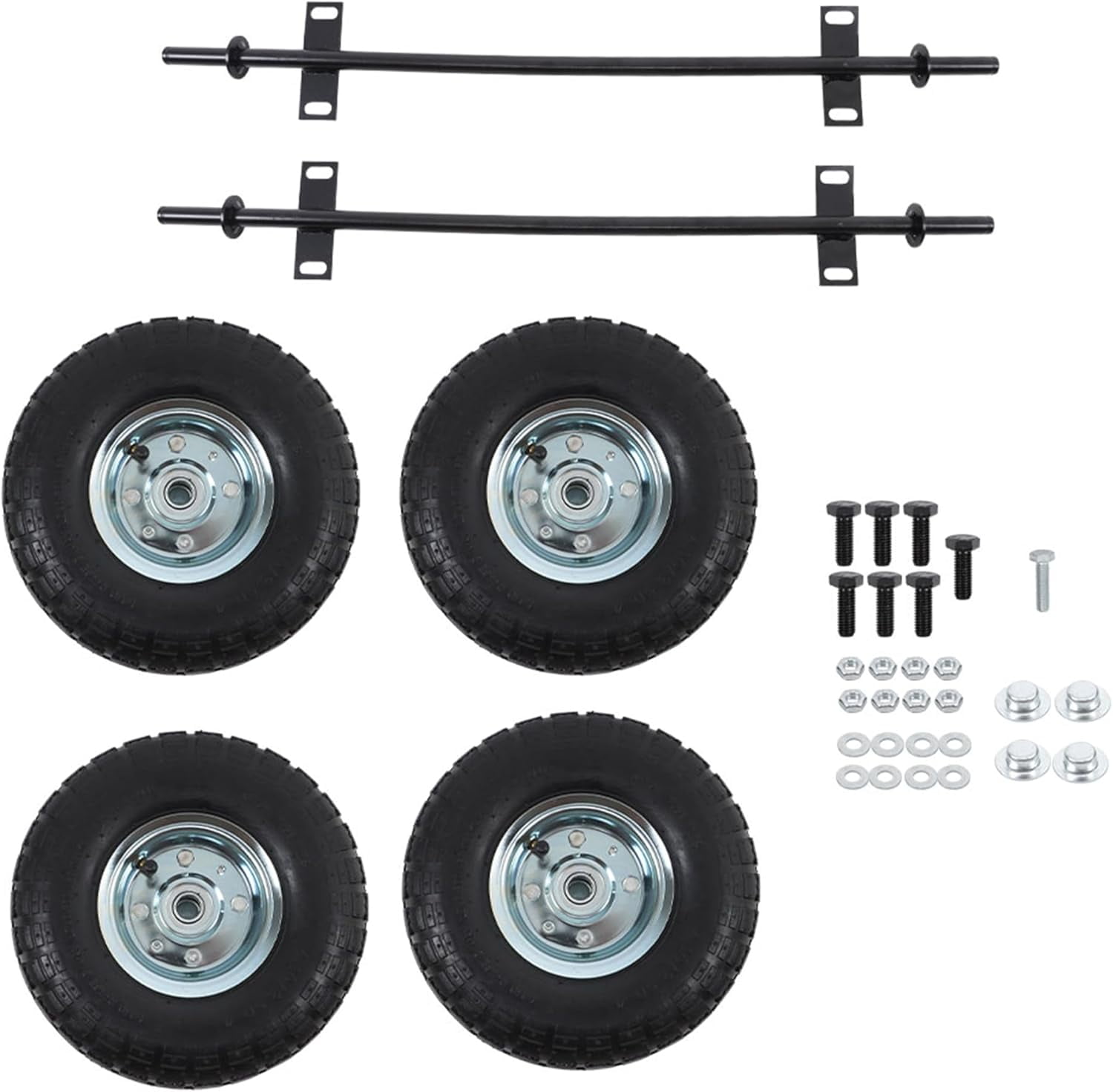 EPOTOOR Black Inflatable All Terrain Generator Wheel Kit Replacement ...