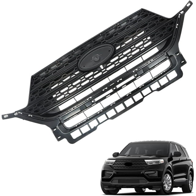 EPOTOOR Black Mesh Trim Grill Fit For 2020-2022 Ford Explorer Front ...