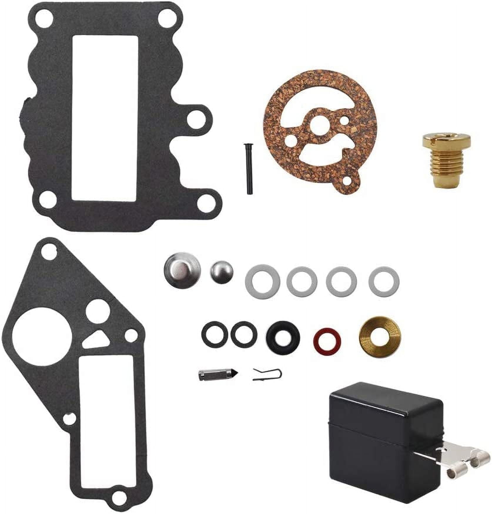 EPOTOOR Carburetor Rebuild Repair Kit with Float Fit for Johnson ...