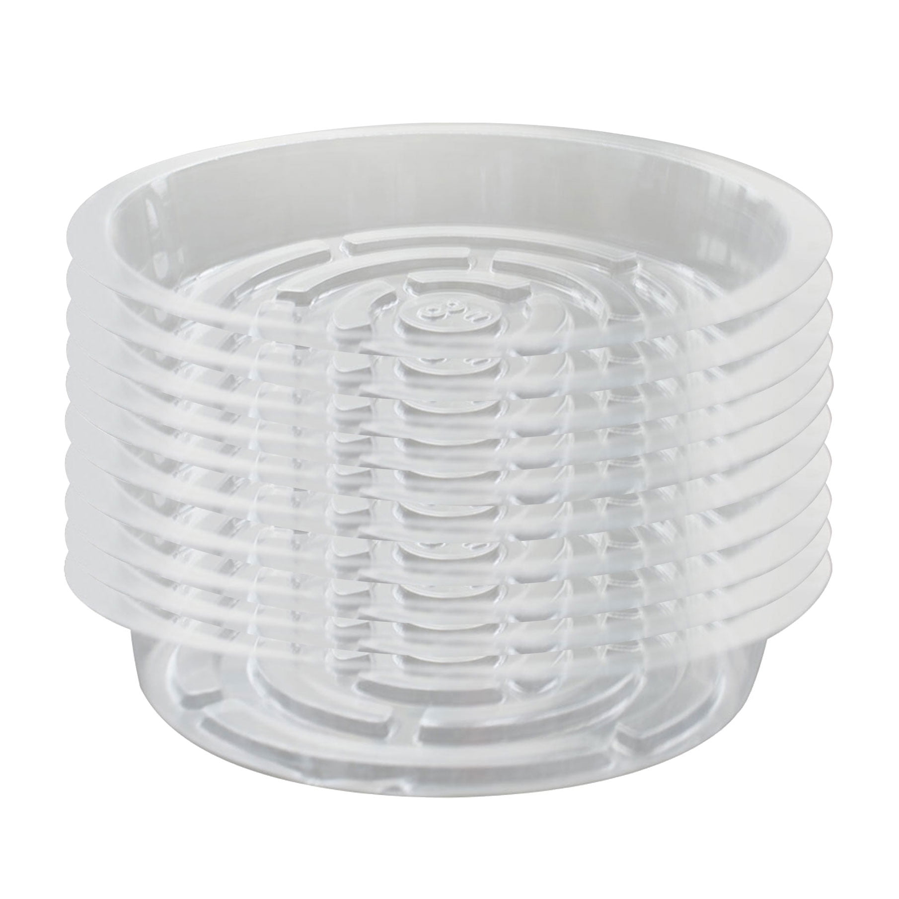 EPOTOOR Clear Thick Round Durable Sturdy Plastic Duty Sturdy Plant ...