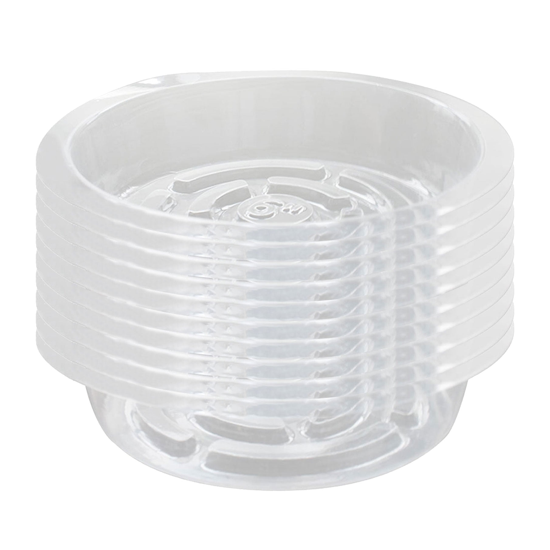 EPOTOOR Clear Thick Round Durable Sturdy Plastic Duty Sturdy Plant ...