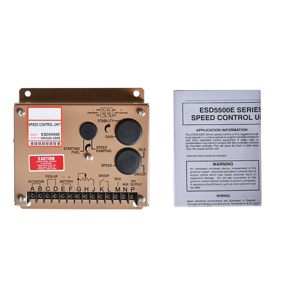 EPOTOOR ESD5500E Electronic Engine Speed Controller Governor Generator Genset Parts - Walmart.com