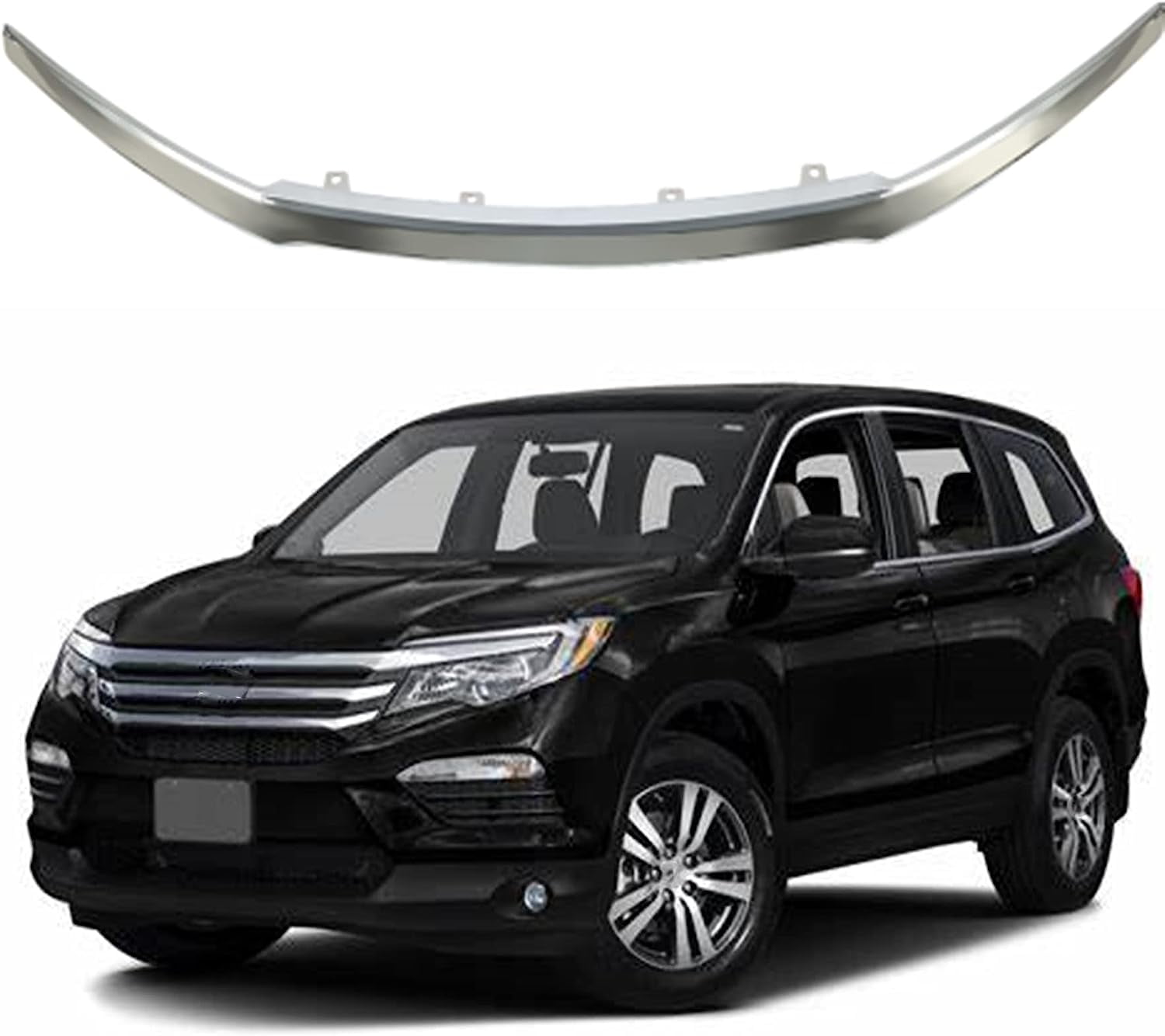 EPOTOOR For 2016 2017 Honda Pilot HO1217108 71150TG7A00 Upper Grille ...