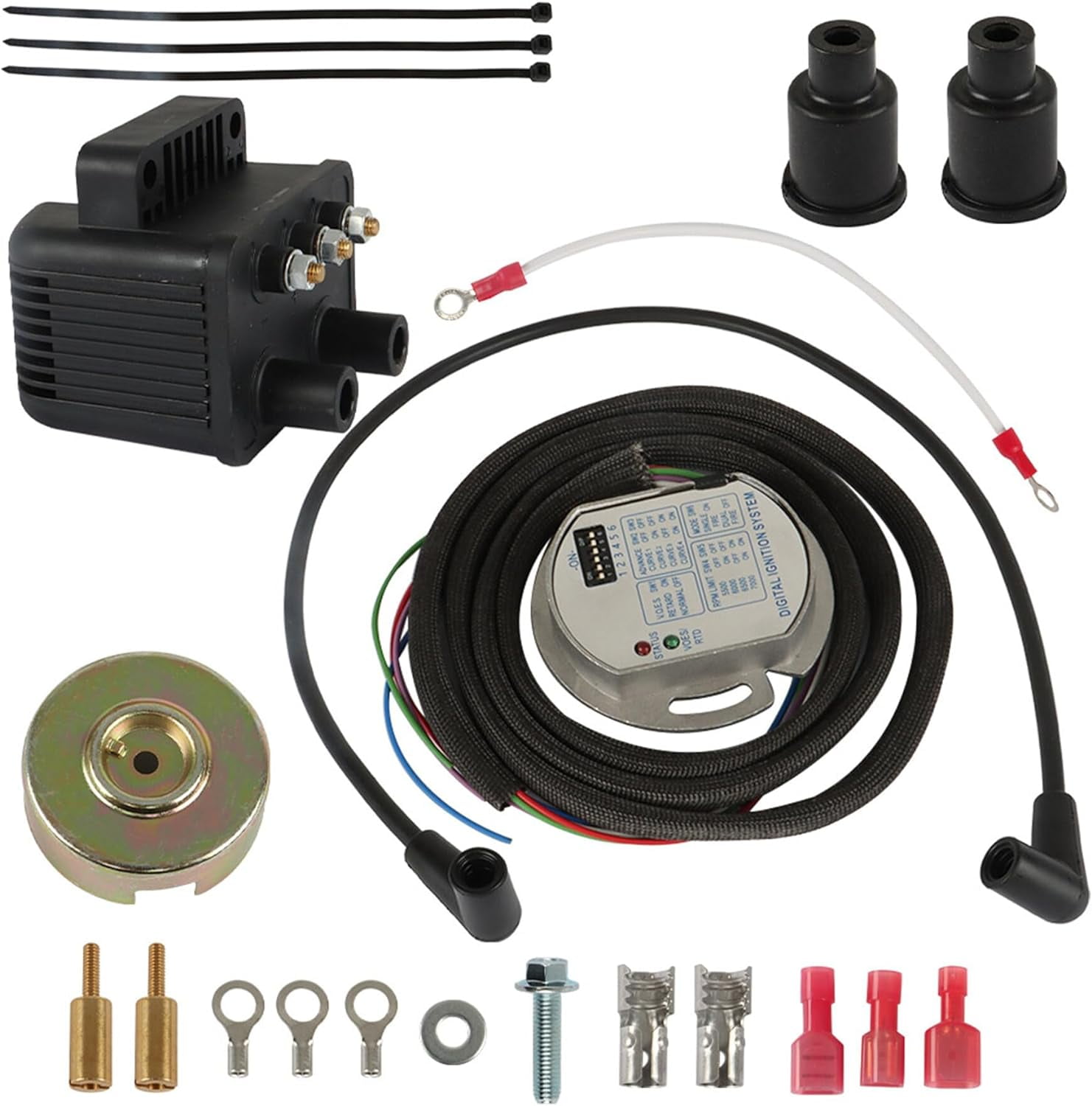 EPOTOOR For Evo Big Twin XL Sportster Single Fire Programmable Ignition ...