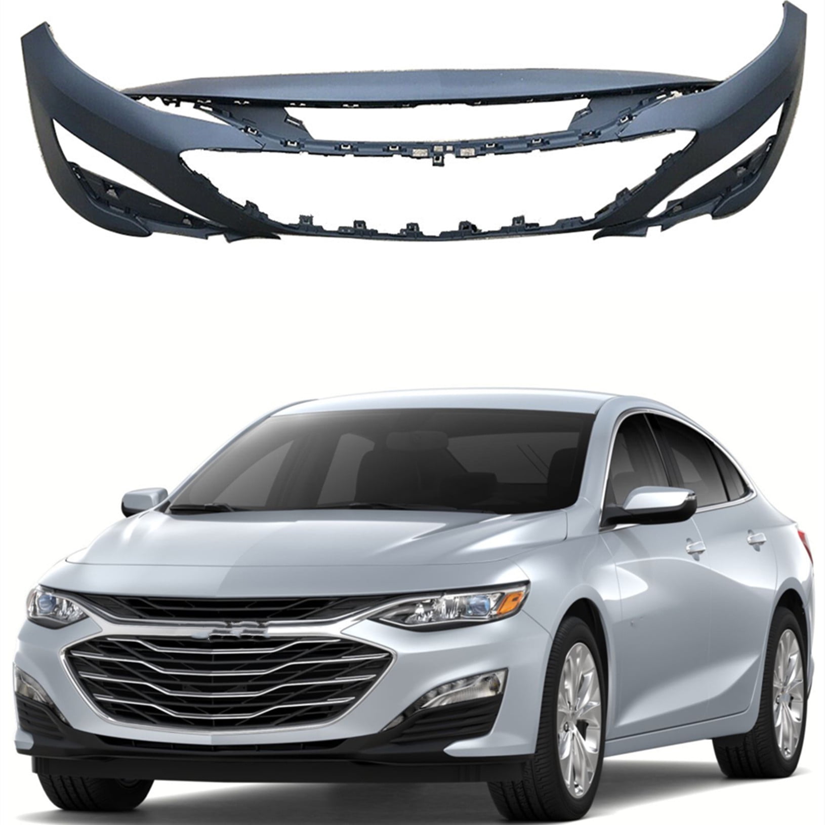 EPOTOOR Front Bumper Cover Replacement for Chevy Malibu 2019 2020 ...