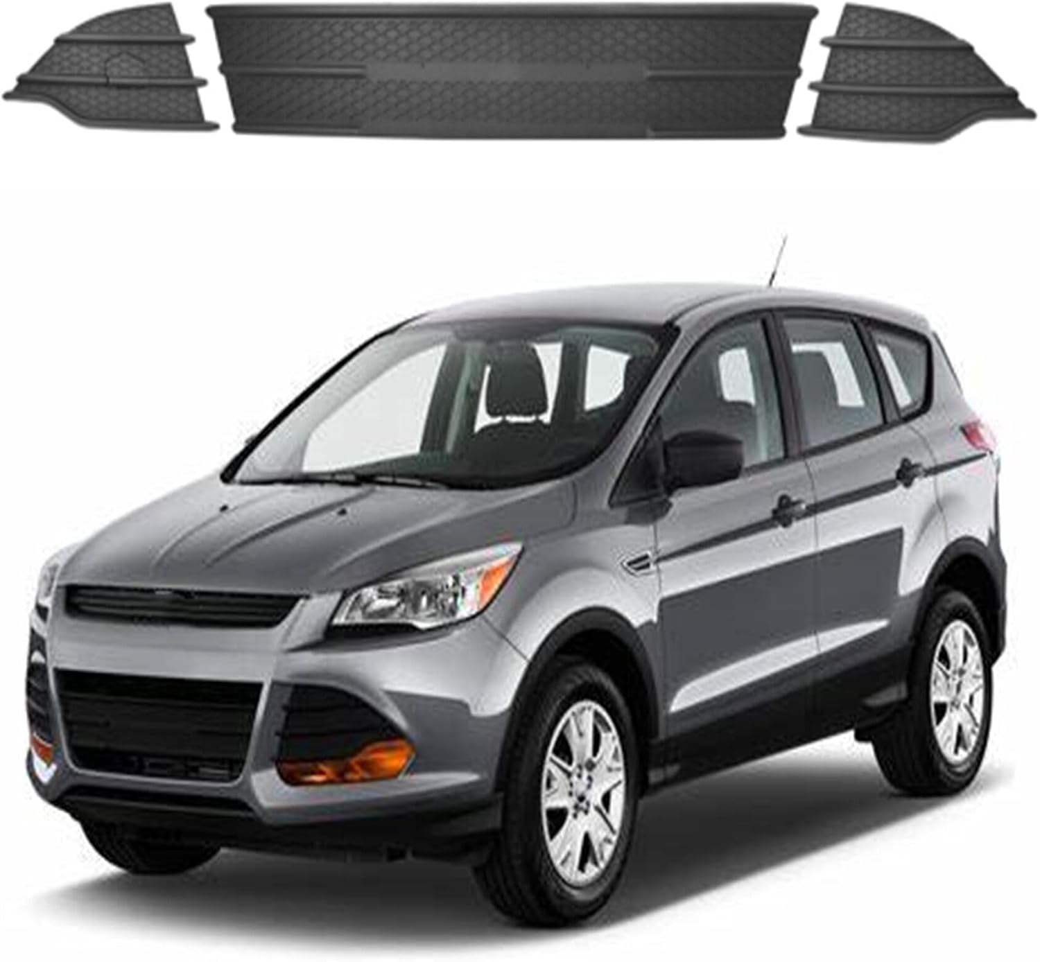 EPOTOOR Front Bumper Lower Grills Fog Covers 3pc Replacement for Escape ...