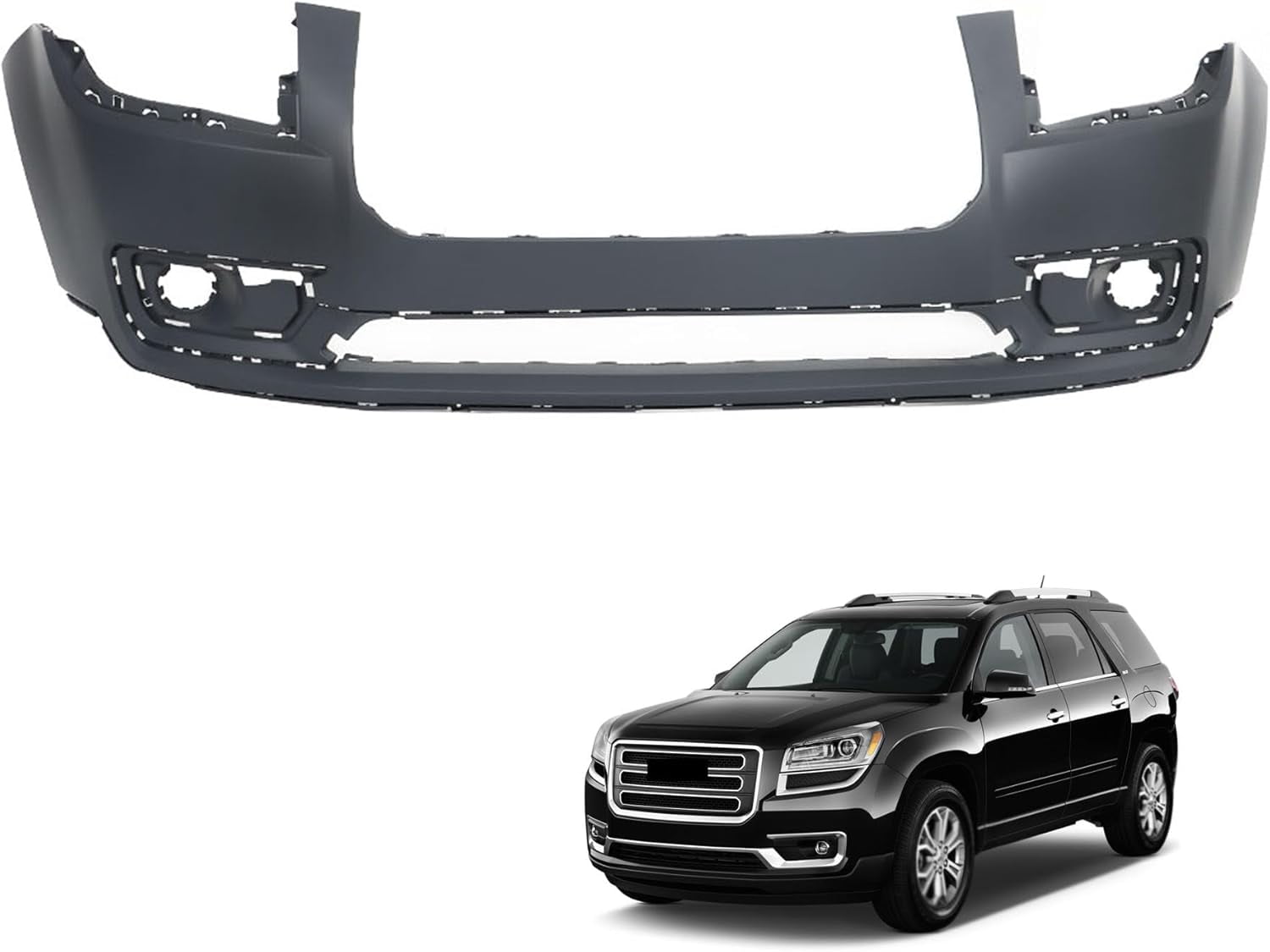 EPOTOOR Front Upper Bumper Cover Primed Replacement for 2013-2016 ...