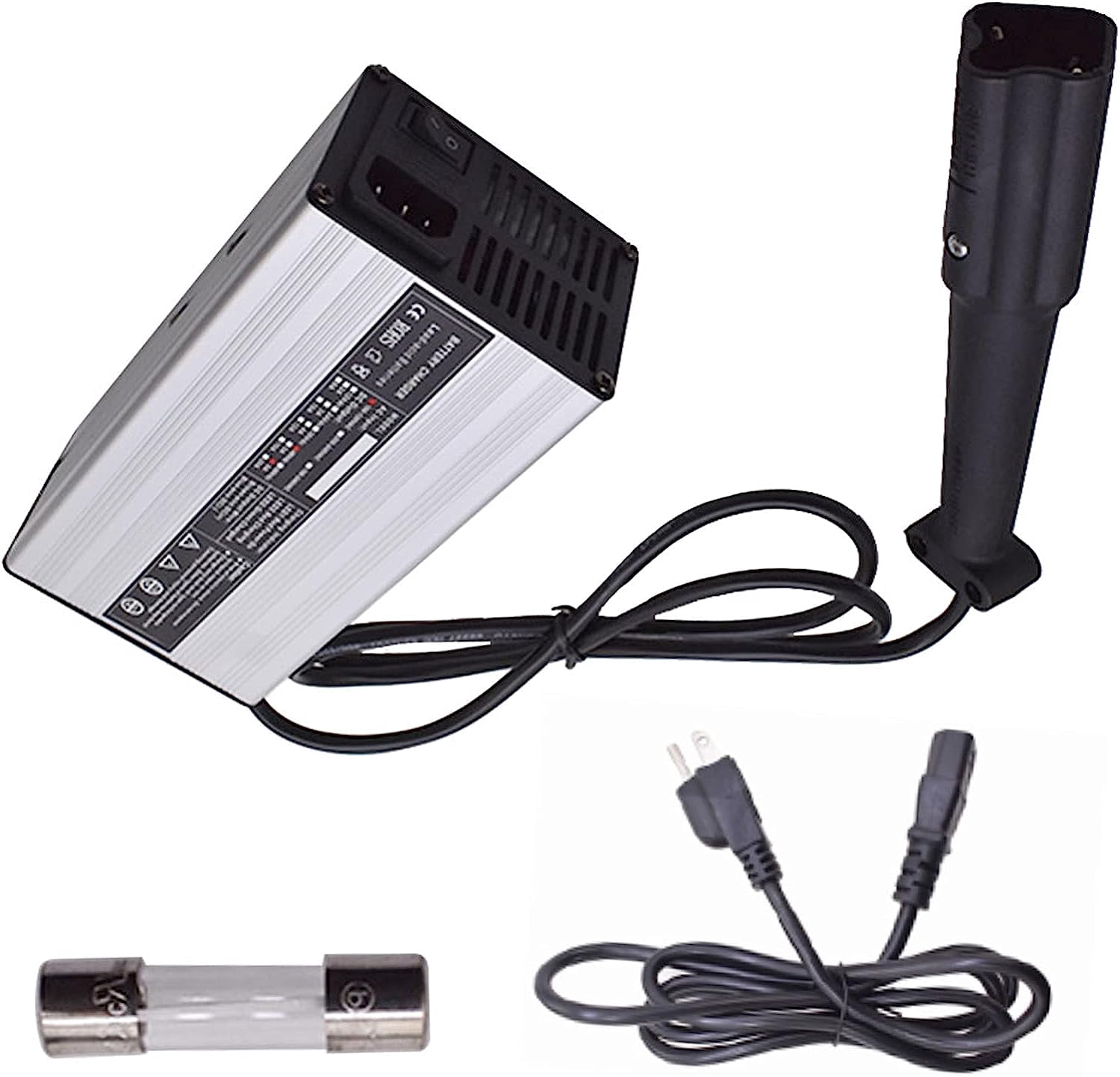 EPOTOOR Golf Cart Battery Charger 48V 6A Battery Changer with 3-Pin ...