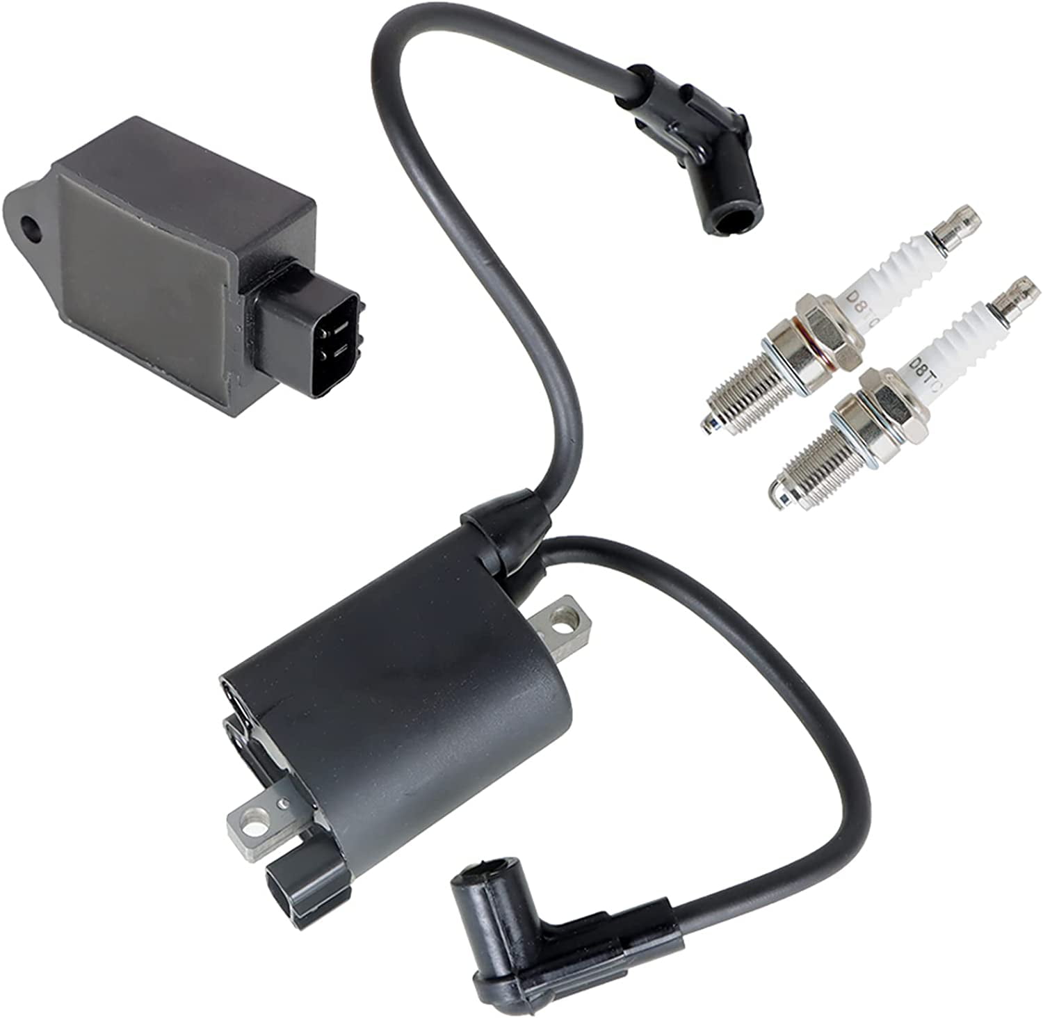 EPOTOOR Golf Cart Ignition Coil igniter CDI Spark Plug For 04-08 EZ-GO ...