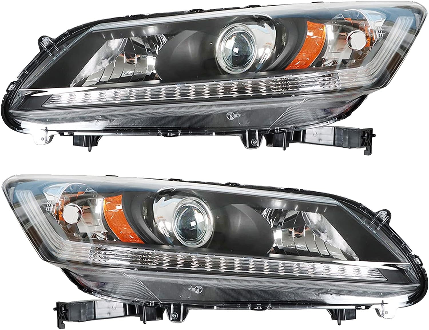EPOTOOR Headlight Assembly Replacement for 2013-2015 Honda Accord Projector Headlight without ...