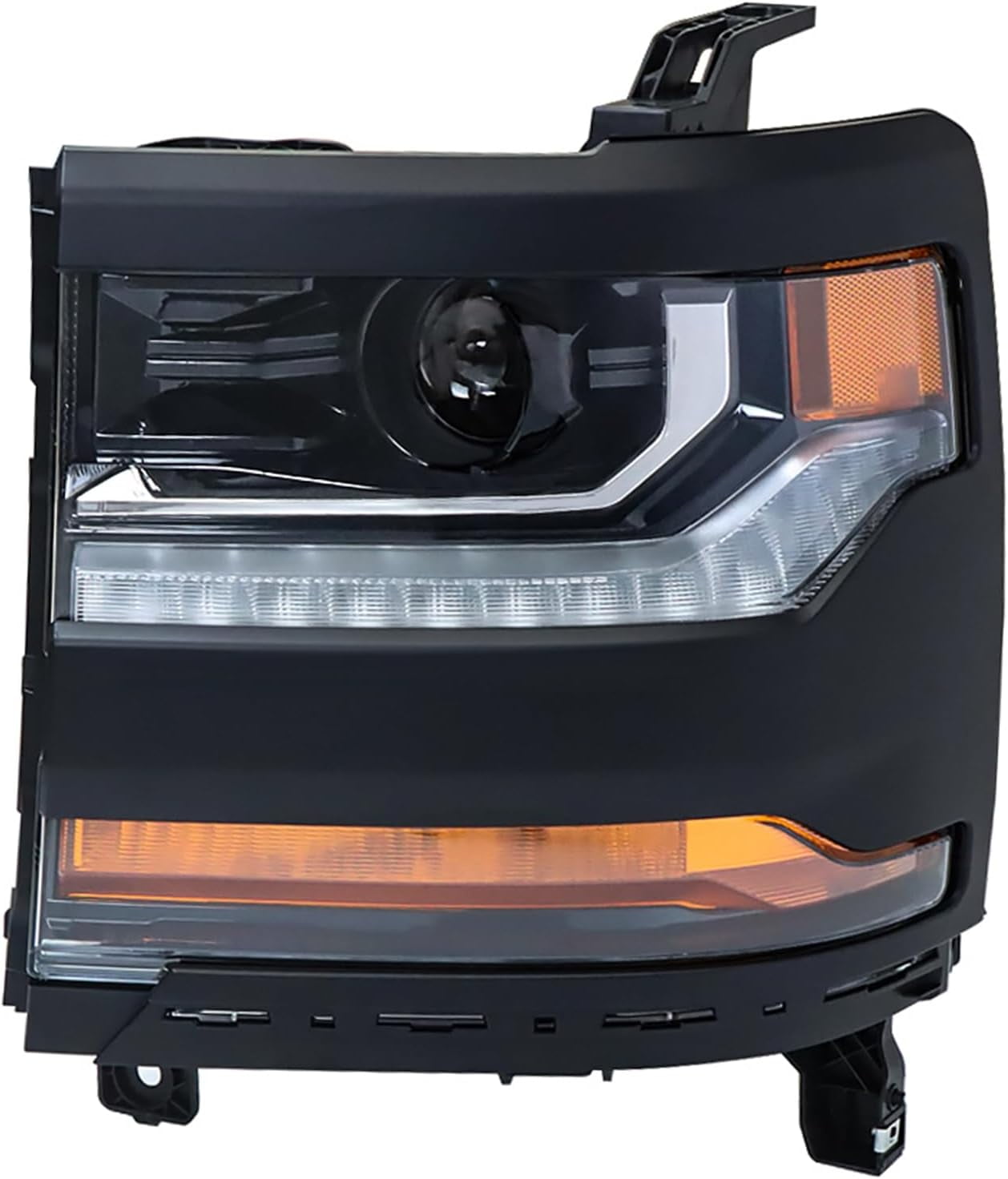 EPOTOOR Headlight Assembly with DRL HID Replacement for Silverado 1500 ...
