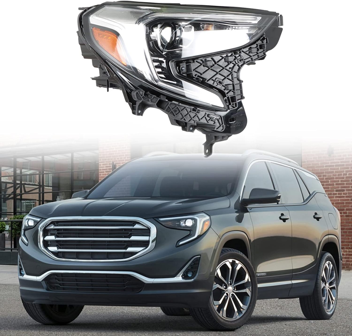EPOTOOR Headlights Assembly Replacement for 2018 2019 2020 2021 Terrain ...