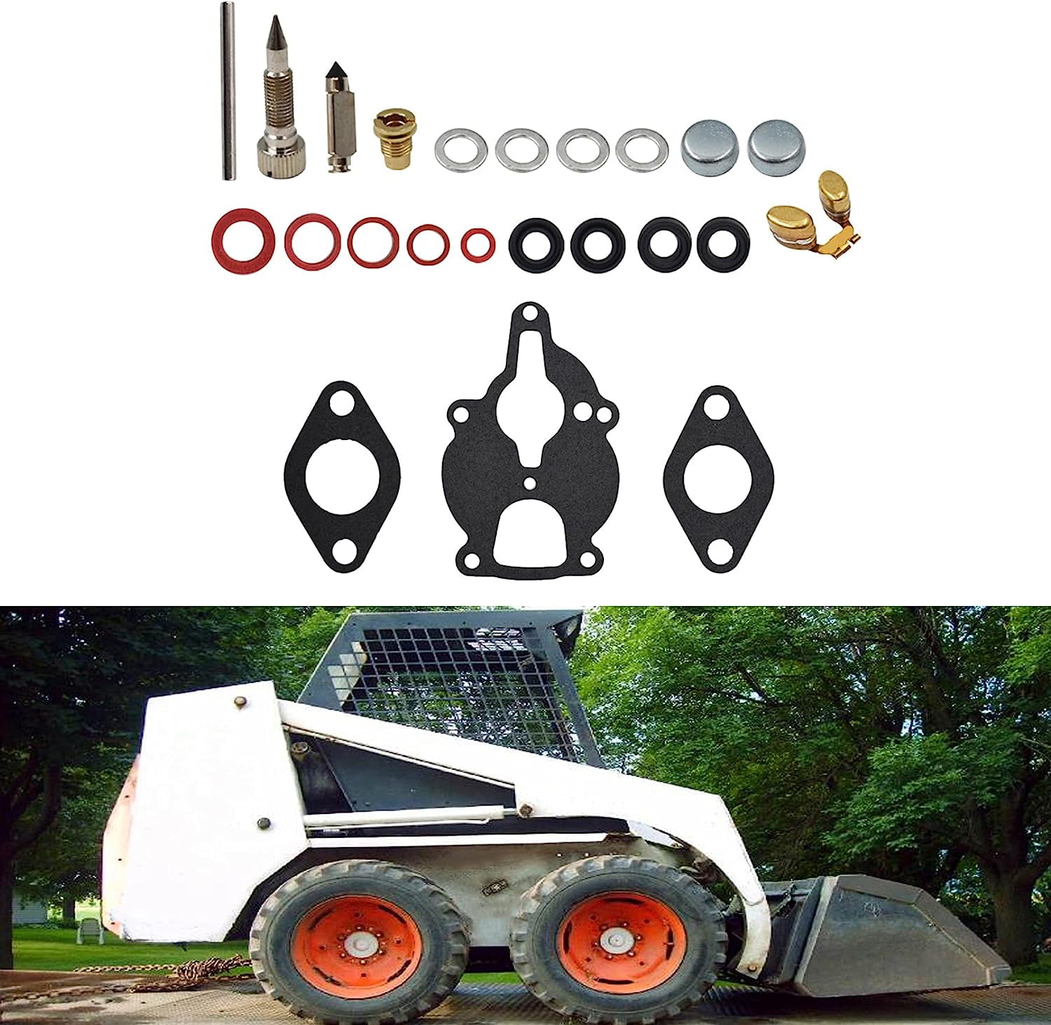 EPOTOOR NEW Carburetor Kit Float For Clark Bobcat 632 722 732 Ford ...