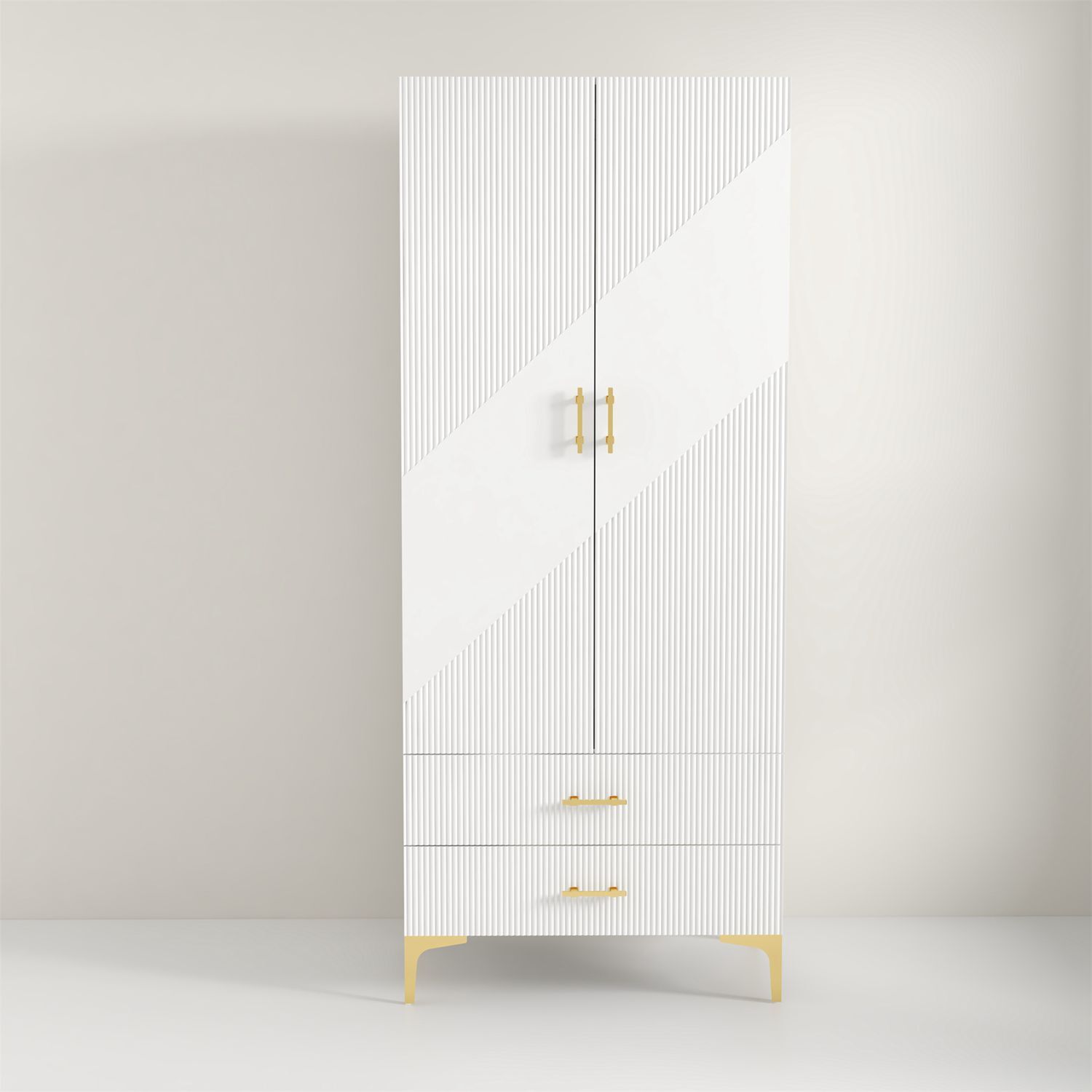 Sauder Cottage Road Wardrobe/Armoire Cabinet, Raven Oak Finish ...