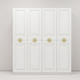 EPOWP Modern Minimalist Style: 4 Door European Style Wardrobe with Four ...