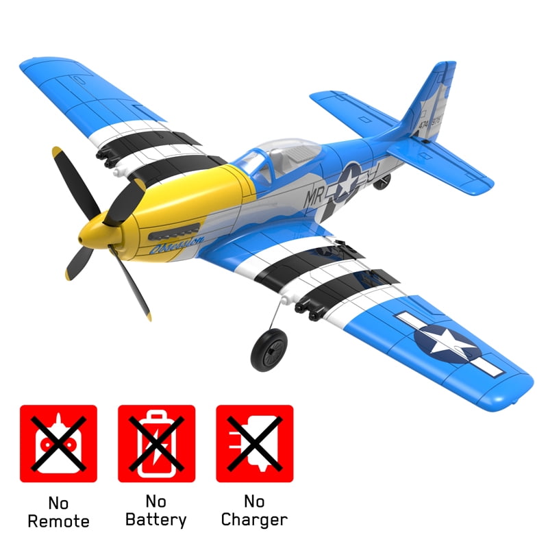 EPP P51D Mustang /BF109/P40/Zero PNP Plane 2.4G 4-CH 6-Axis One-key Aerobatic Warbird Mini Plane ...