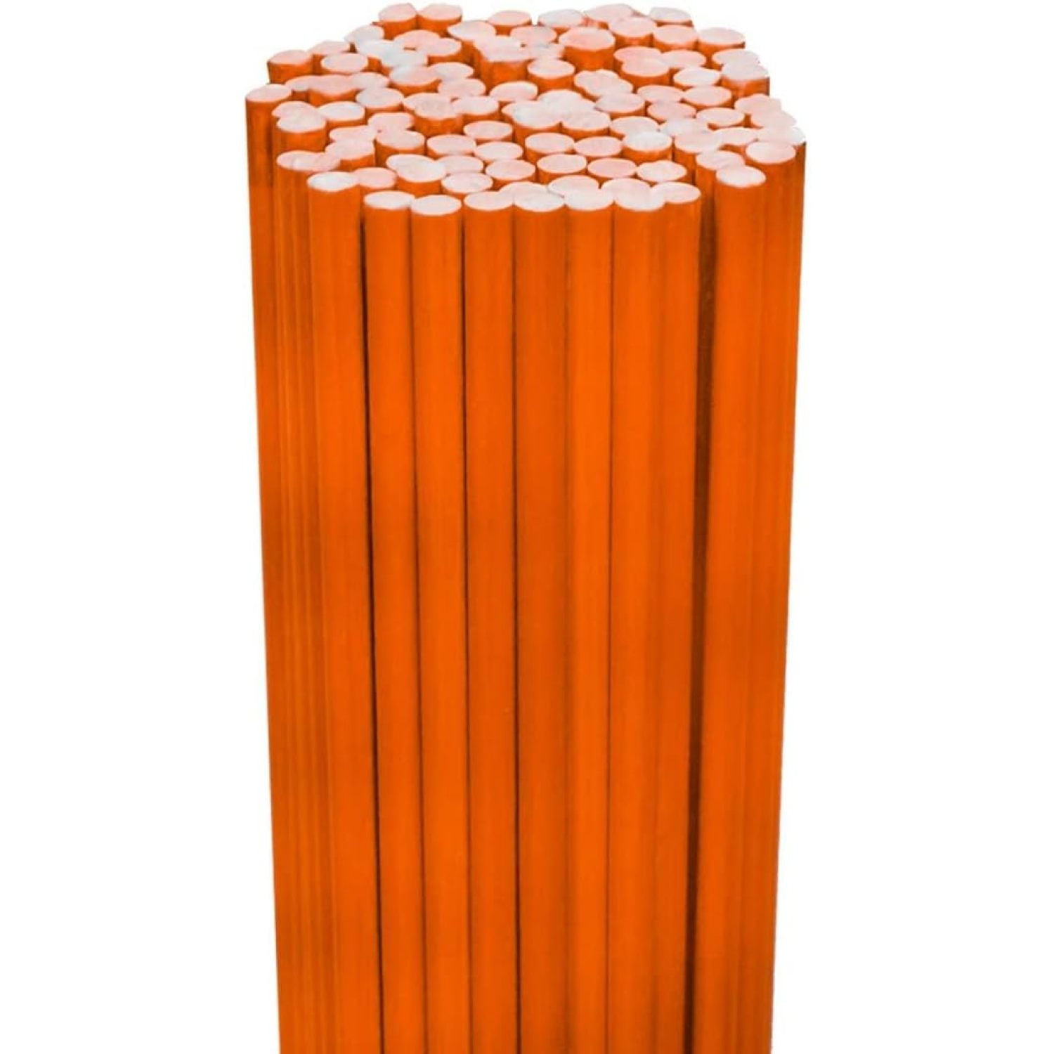 EPR 100 Pack 48" Safety Orange Driveway Markers- Rods Stakes Guides 1/4 ...
