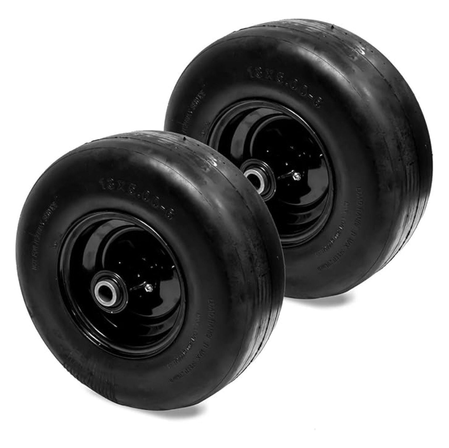 EPR (2) Flat Free 13x5.00-6 Black Wheel Tire Assembly for Toro Exmark ...