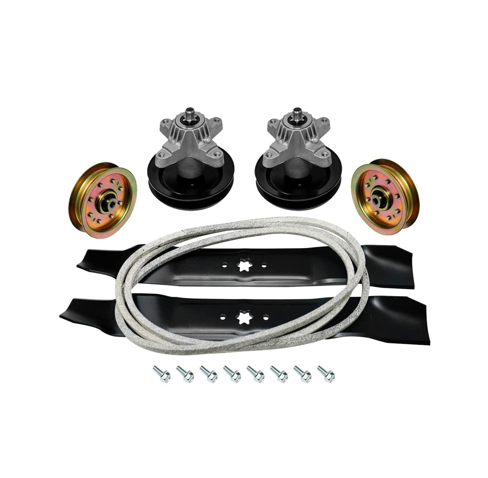 EPR Deck Rebuild Kit Spindles Blades Belt Pulleys for Cub Cadet 46 Inch LTX1045 LTX1046 ...