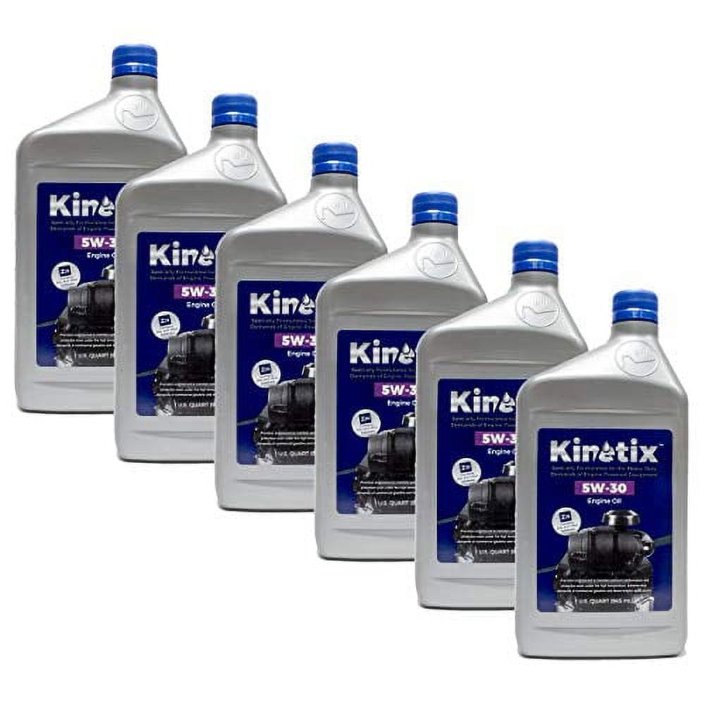 EPR Kinetix High Performance Small Engine Motor Oil 5W-30, 1 qt (6 Pack ...