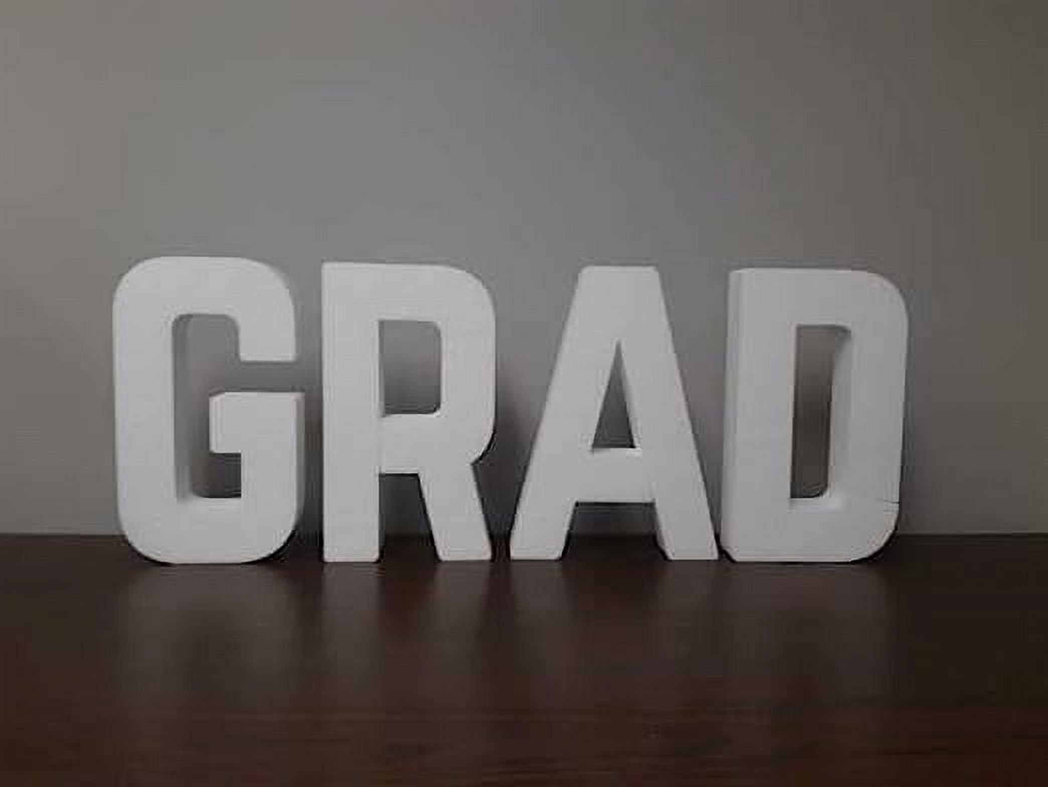 EPS Jumbo Smooth Foam Letters (24” High) - Free Standing Grad Sign for ...