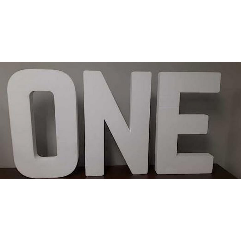 Styrofoam Letters For Wedding EPS Jumbo Smooth Foam Letters (24”